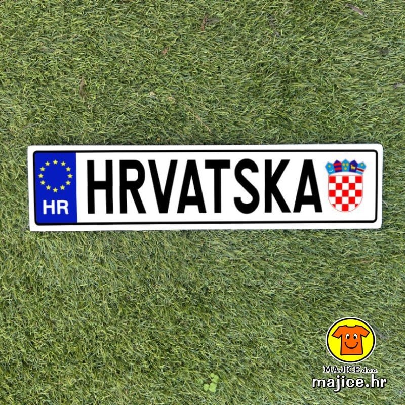HRVATSKA GRB-1 | izrada ukrasnih tablica | Best of... | auto tablice ...